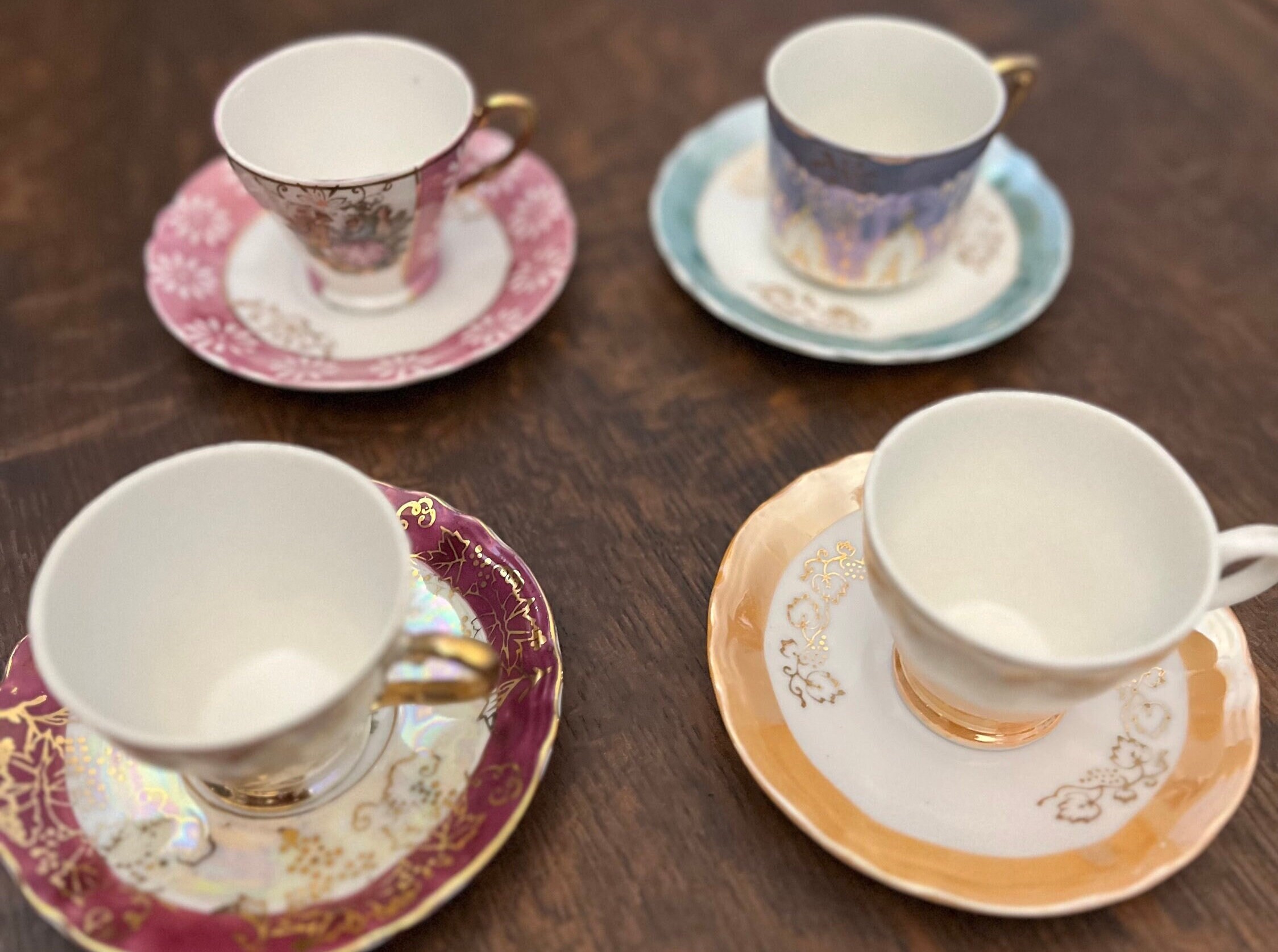 1900's Victorian Teacup Set and Saucers, Made in Japan. Great Condition ...