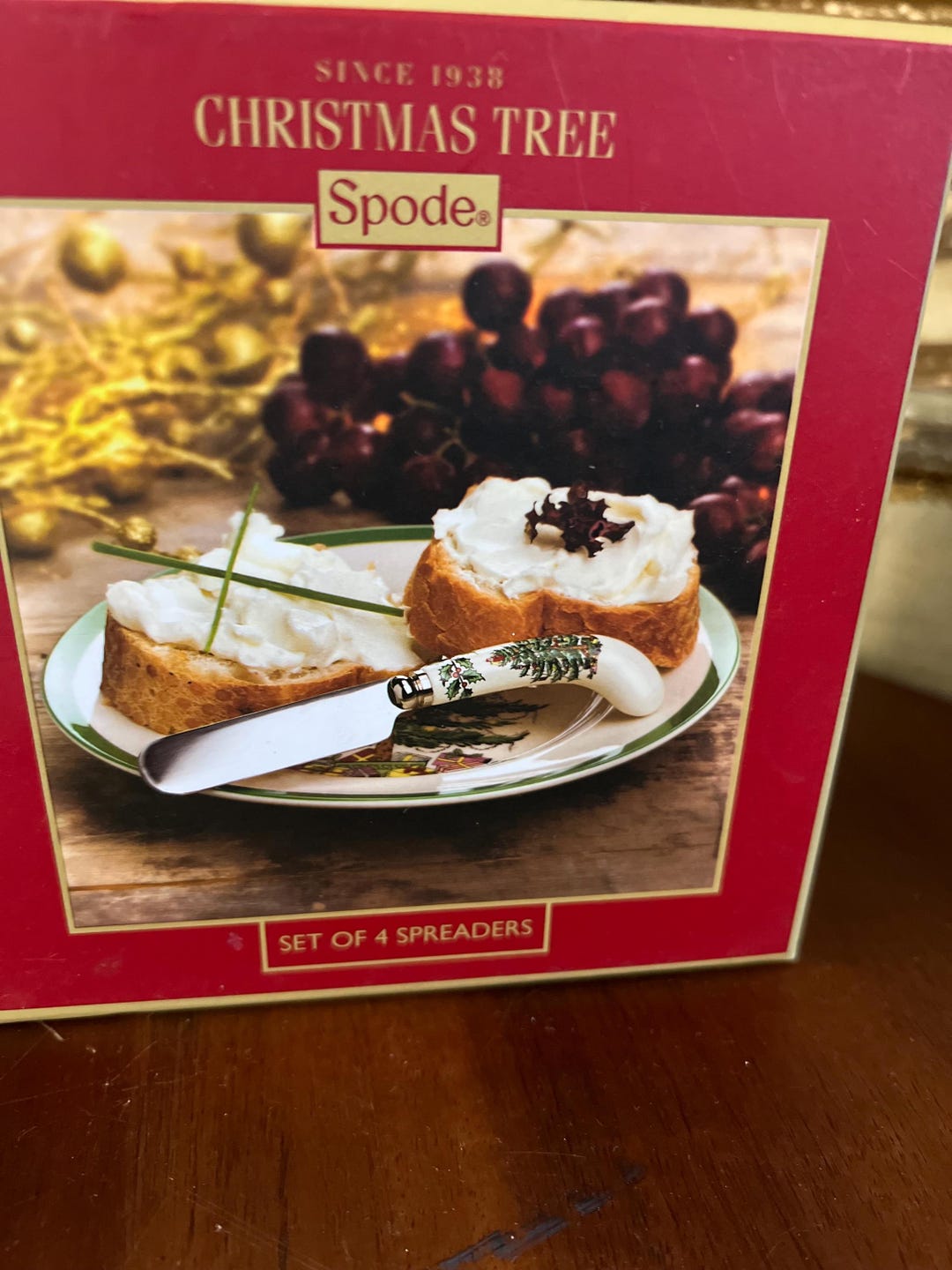Vintage Spode Christmas Tree Themed Set of Four Butter Spreaders - Etsy