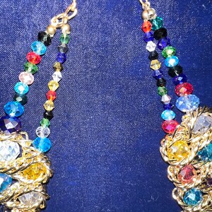 Bright Colorful Bead Necklace . - Etsy