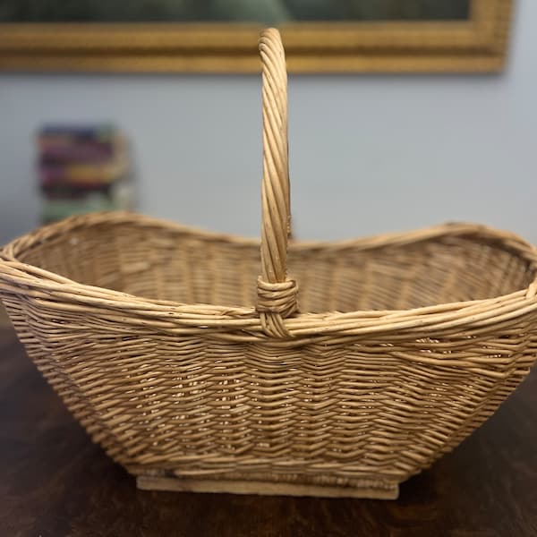 Wicker Basket - Etsy