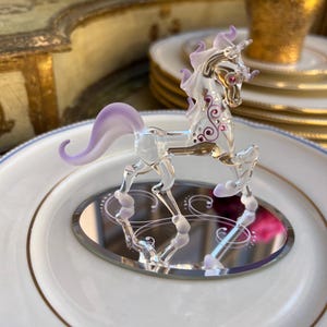 Vintage Glass Baron, Fairytales Glass Unicorn. Prestine Condition. 3 ...