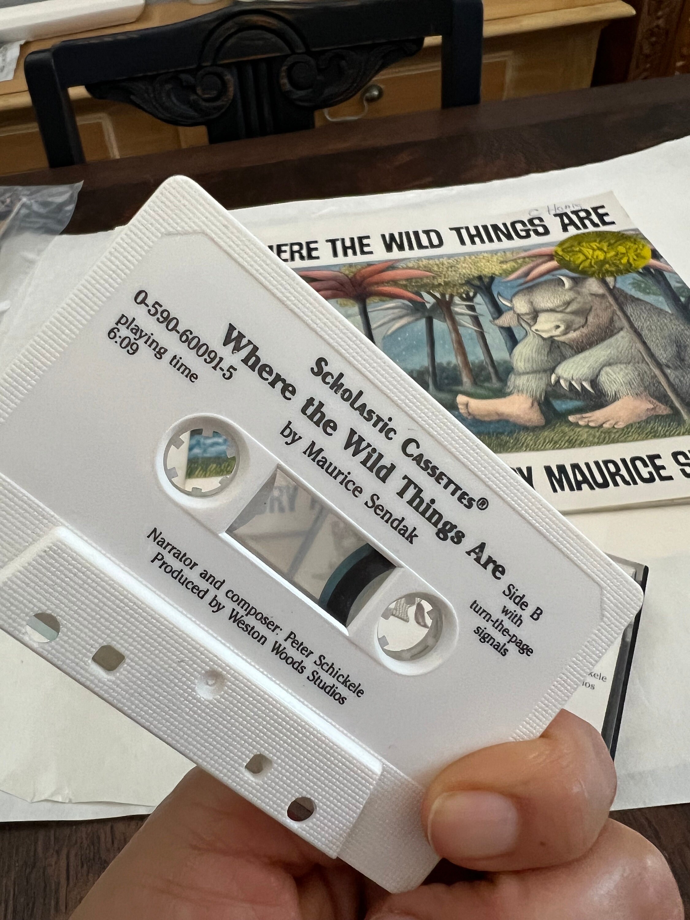 Vintage Scholastic 1989 Cassette Tape and Book, Where the Wild Thing ...