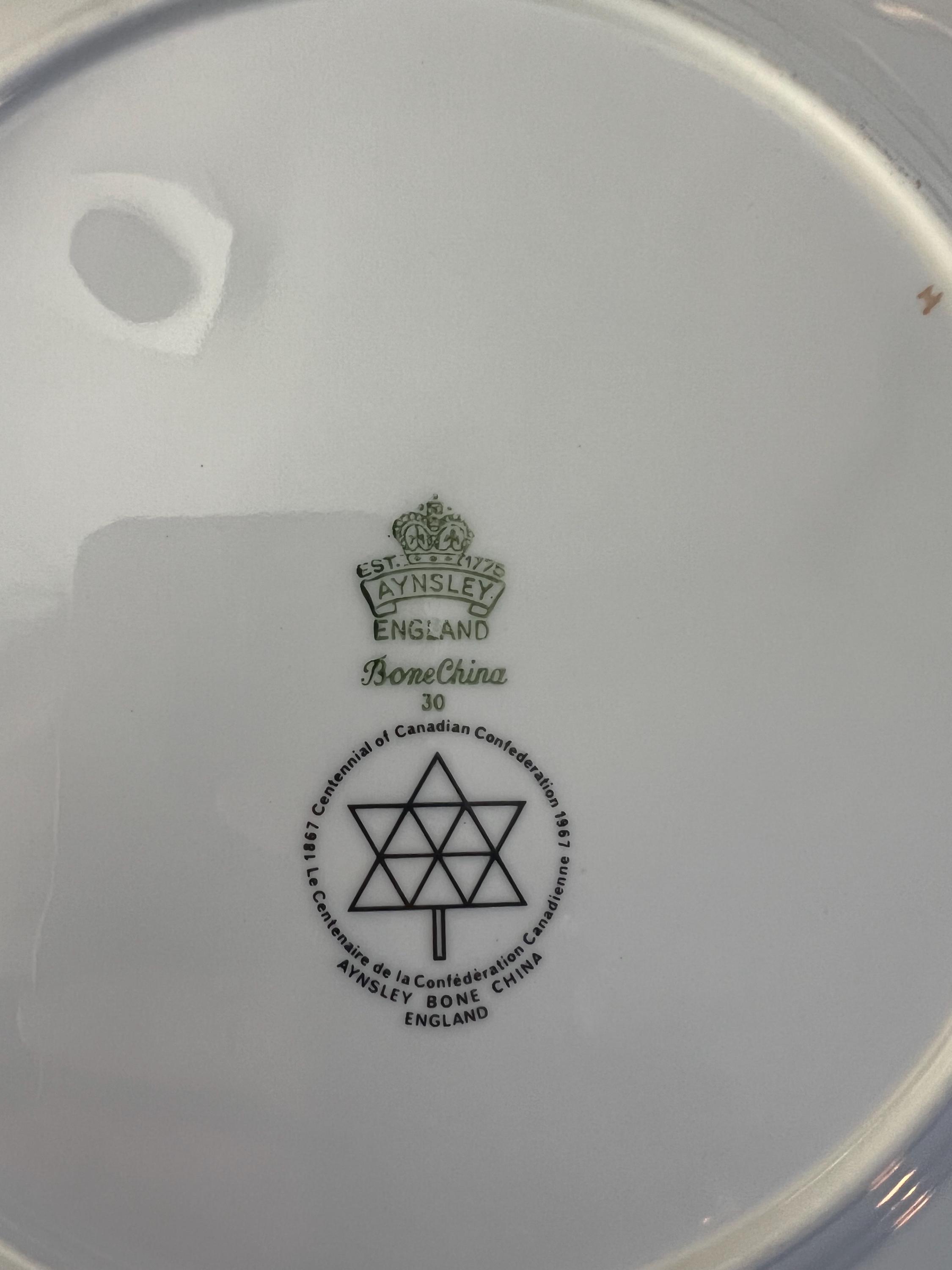 Aynsley Centennial Canadian Federation Plate, Collectible Display Plate ...