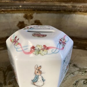 Vintage Wedgewood " Peter Rabit" Porcelain Money Coin Porcelain Box ...