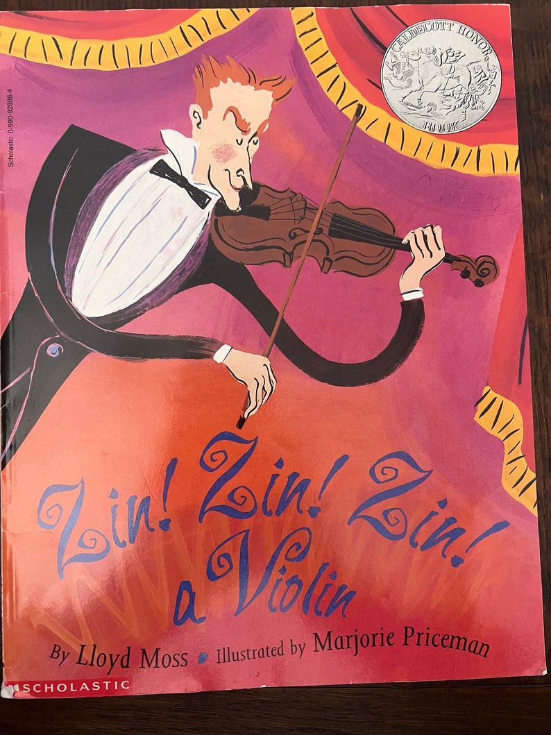 Vintage Scholastic 1995 Cassette Tape and Book,zin Zin Zin a Violin ...