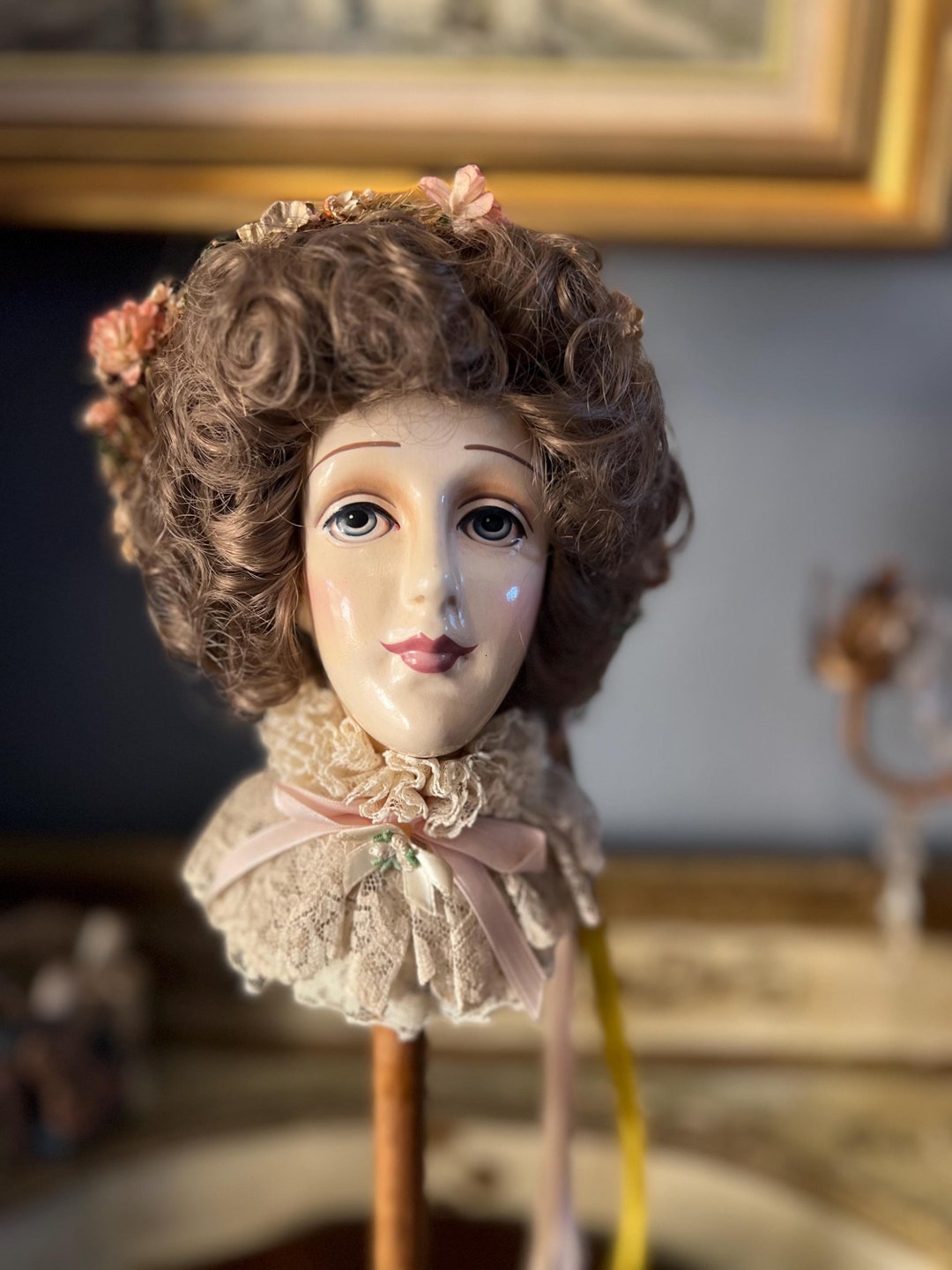 Vintage Sir Cedric's Doll Head, Lynda Gasper Vogel, Victorian Style - Etsy
