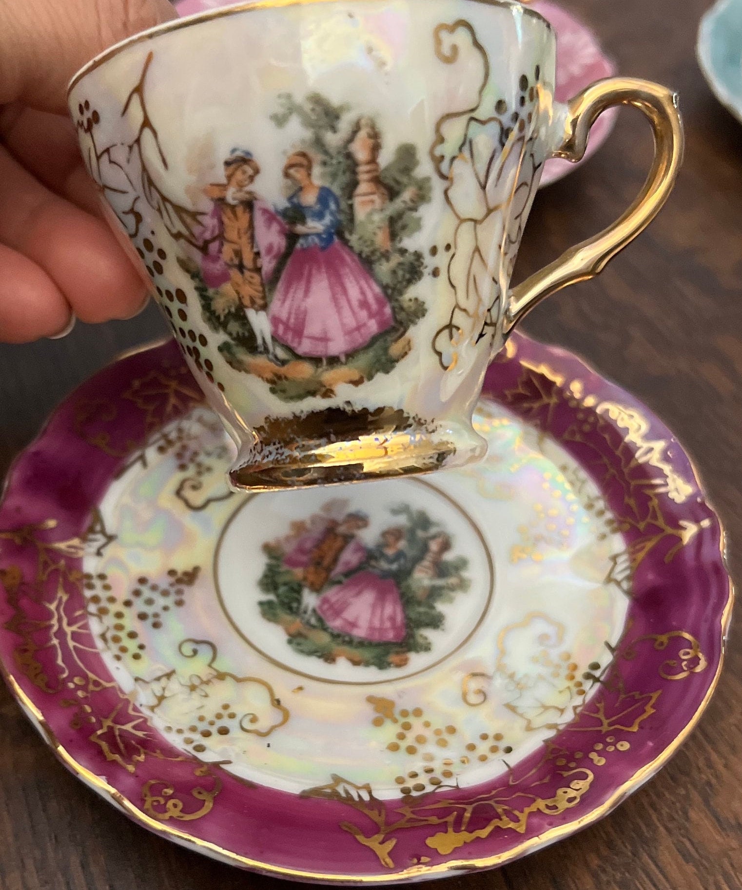 1900's Victorian Teacup Set and Saucers, Made in Japan. Great Condition ...