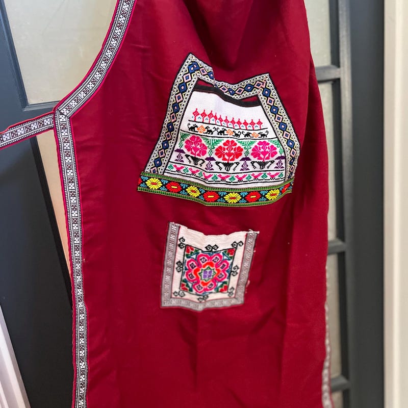 Mexican Embroidered Apron - Etsy