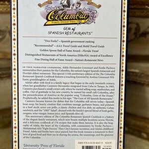 Hardcover Book "the Colombian Restaurant--spanish Cookbook" Anniversary ...