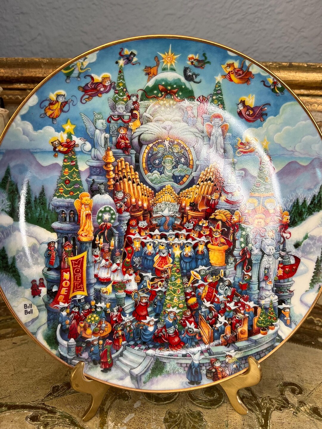 8 Different Themes of "the Franklin Mint Heirloom", by Bill Bells Cats ...