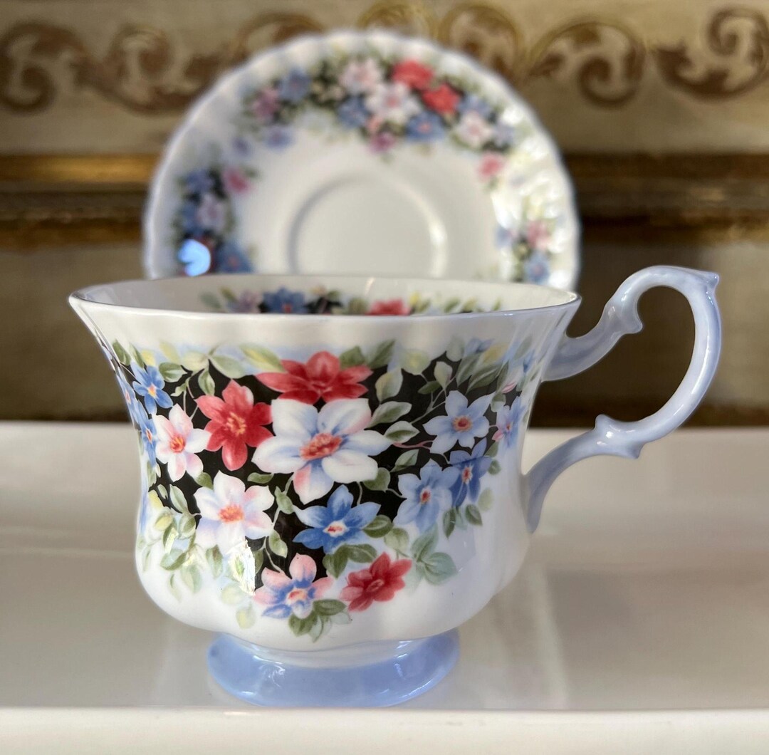 Vintage Royal Albert Bone China Teacup and Saucer, Fragrant Series ...