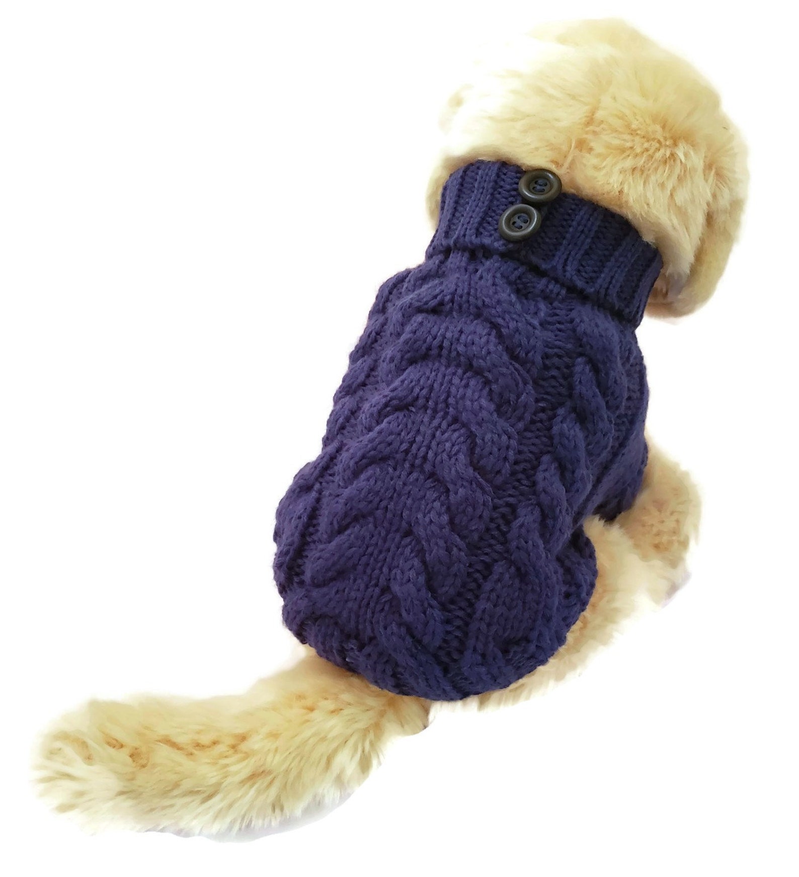 Small Dog Sweater Hand Knitted Soft Cute and Warm Clothes - Etsy