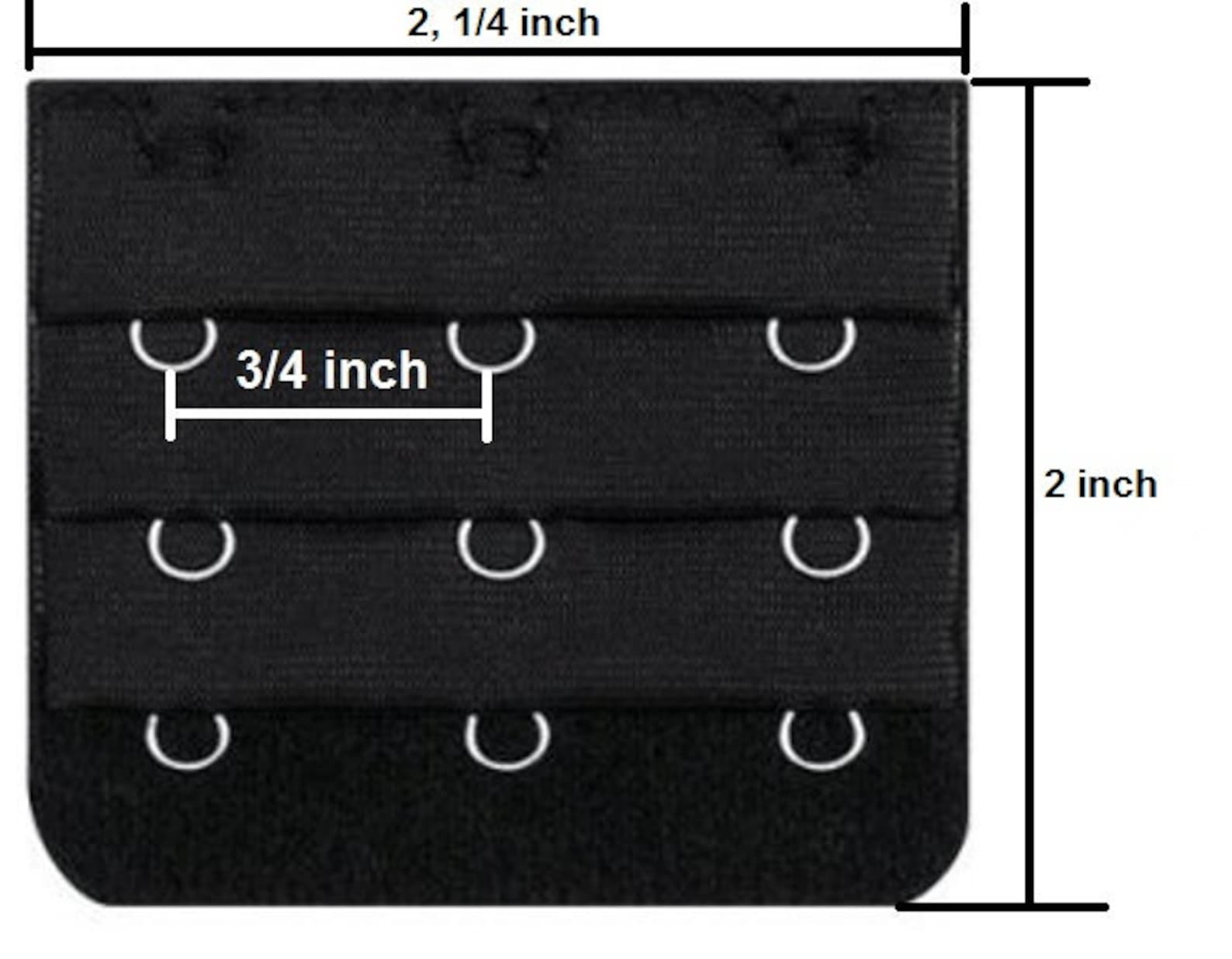 3 Hooks Bra Extender With Elastic or Standard Fast N Free Shipping - Etsy