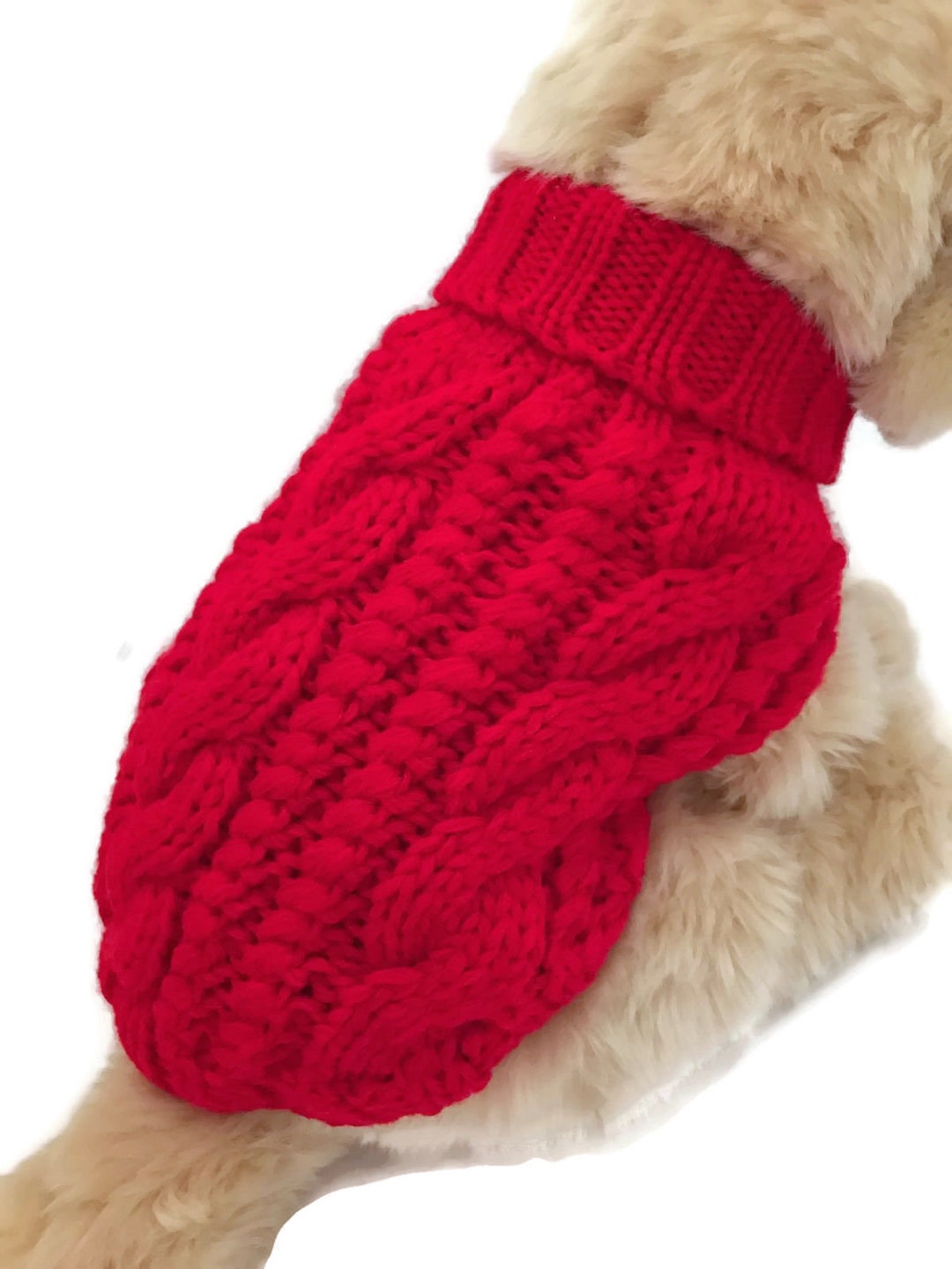 Small Dog Sweater Hand Knitted Soft, Cute and Warm Clothes Free ...
