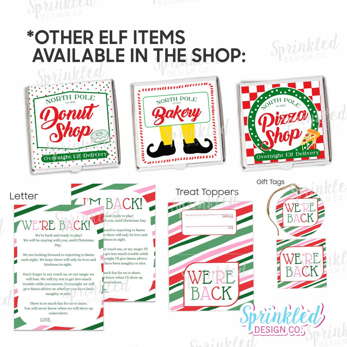 INSTANT DOWNLOAD I Elf Notes I 40 Notes Bundle I Daily Elf Notes for ...