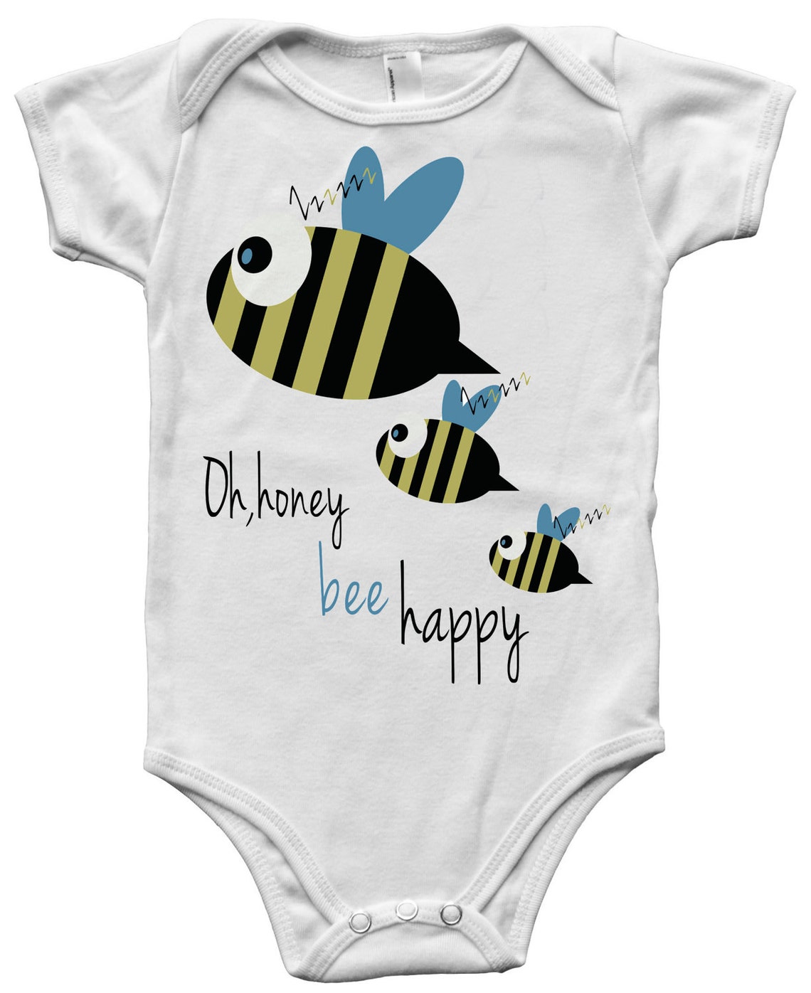 Bodysuit Baby Bee Made in Greece Handmade Bodysuit With - Etsy