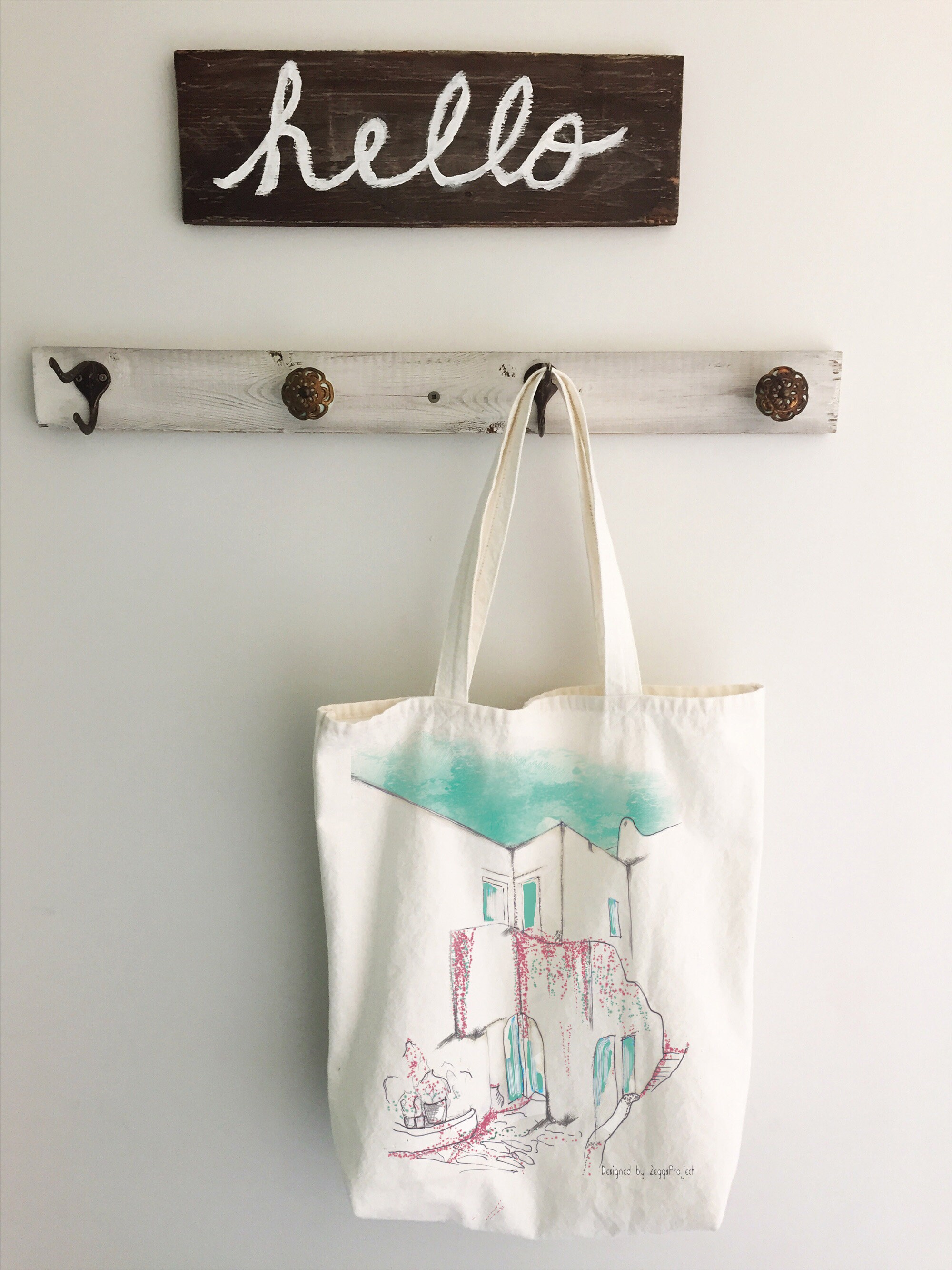 Greek Tote Bags Greek Market Tote Made in Greece. - Etsy