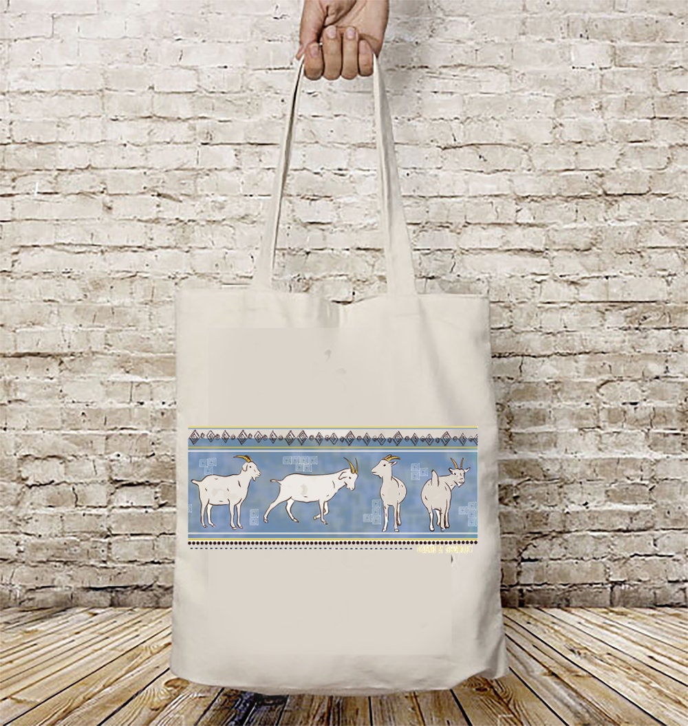 Greek Mythology Printed Tote Bag, Shopping Bag, Souvenir From Greece ...