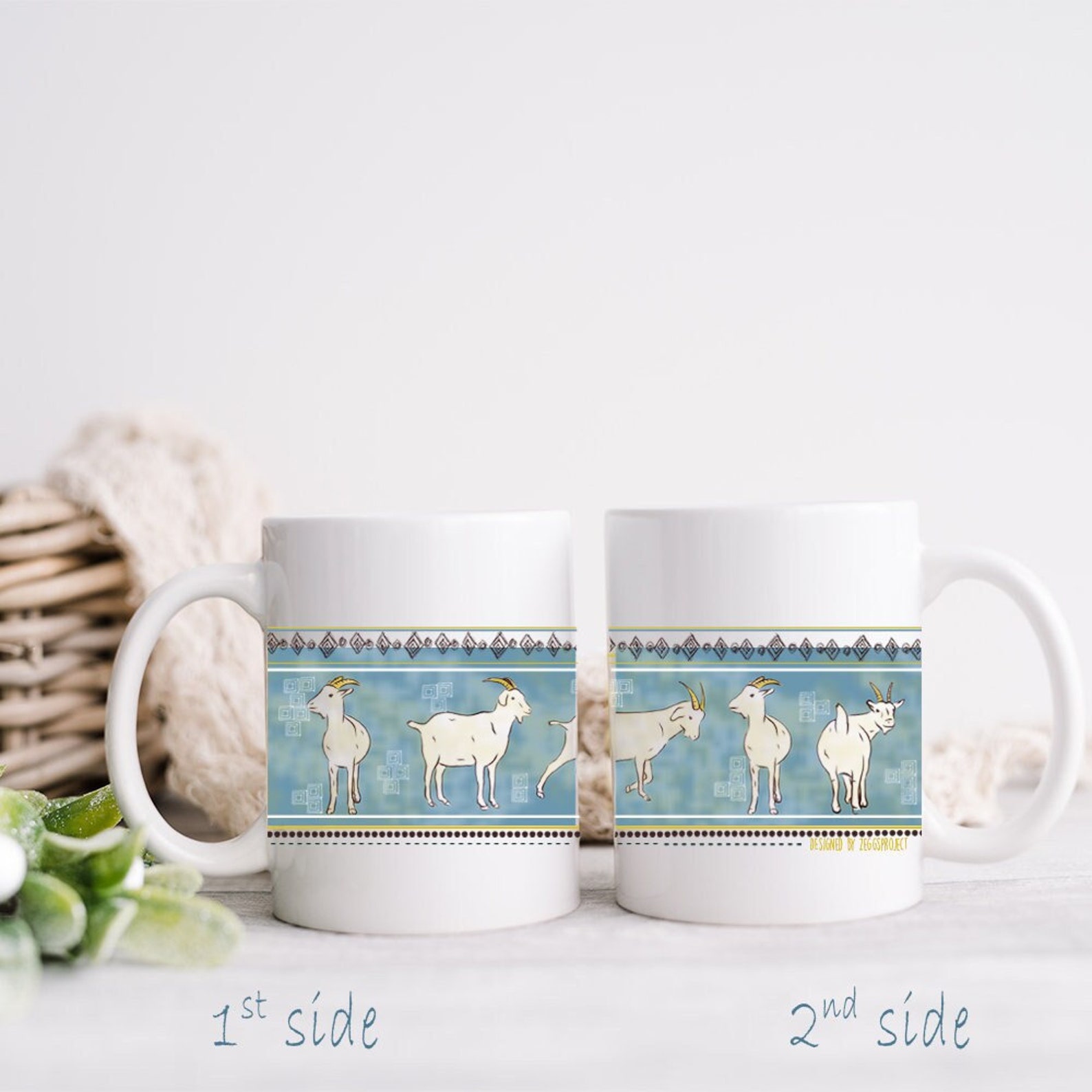 Greece Gift Ideas/ Modern Ceramic Mug/ Greek American Gift/ Greece ...