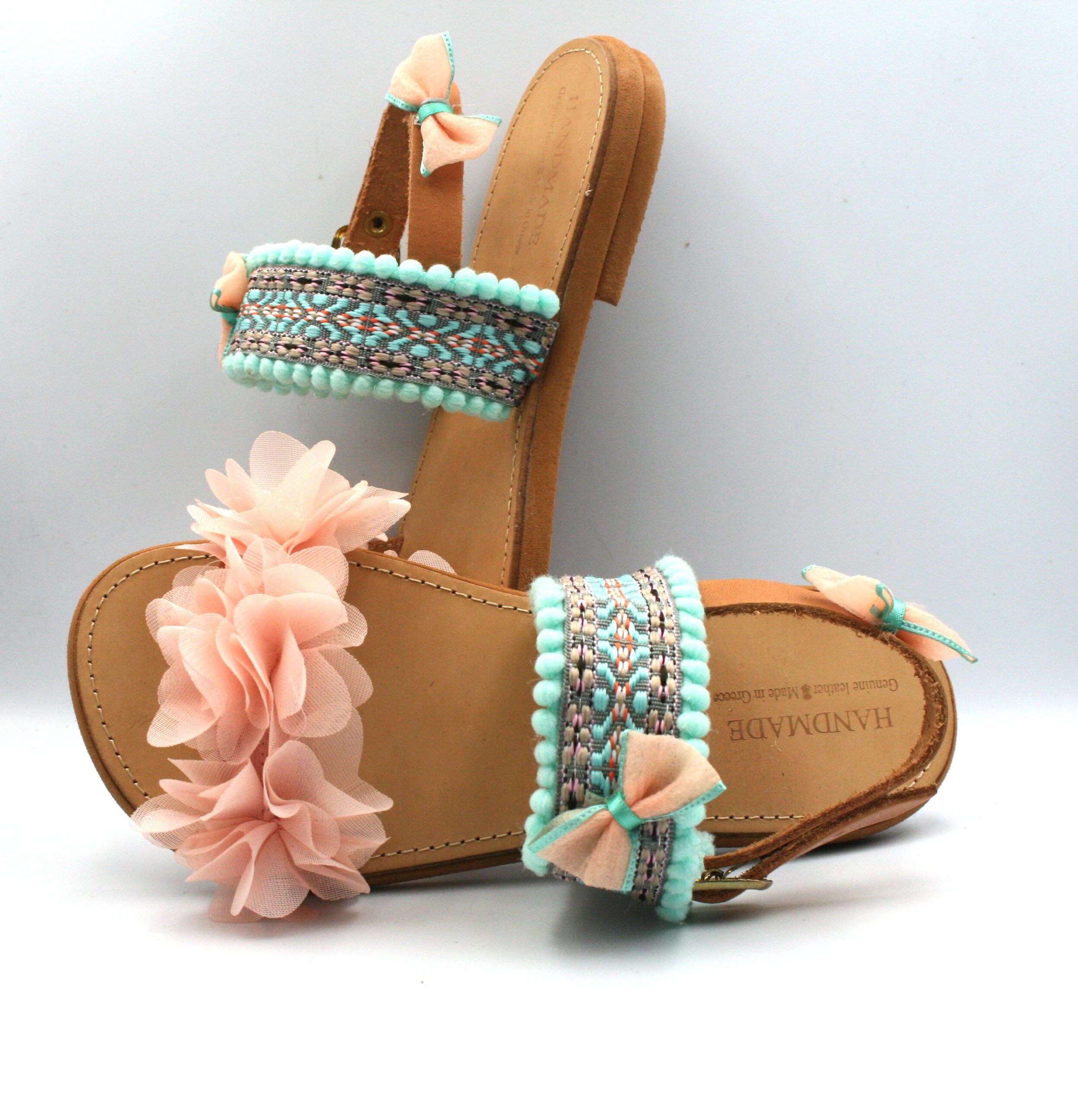 Greek Easter Lambathes, Lampada for Girl, Greek Leather Sandals, Easter ...