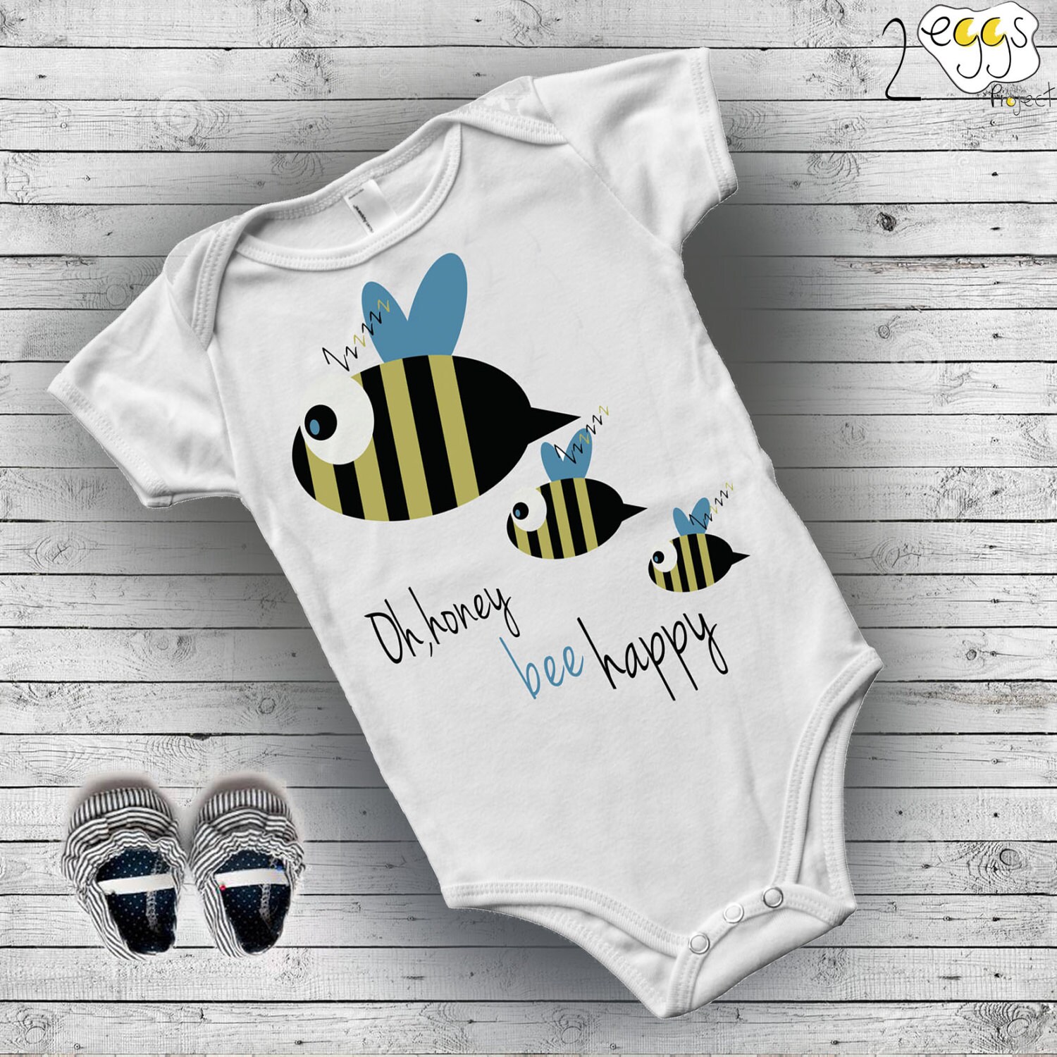 Bodysuit Baby Bee Made in Greece Handmade Bodysuit With - Etsy