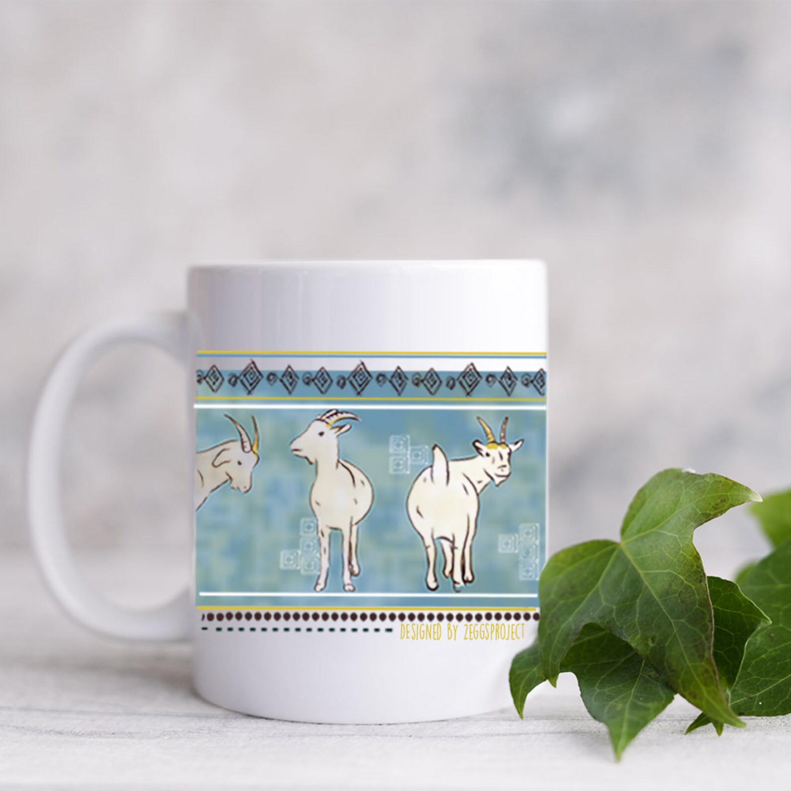 Greece Gift Ideas/ Modern Ceramic Mug/ Greek American Gift/ Greece ...