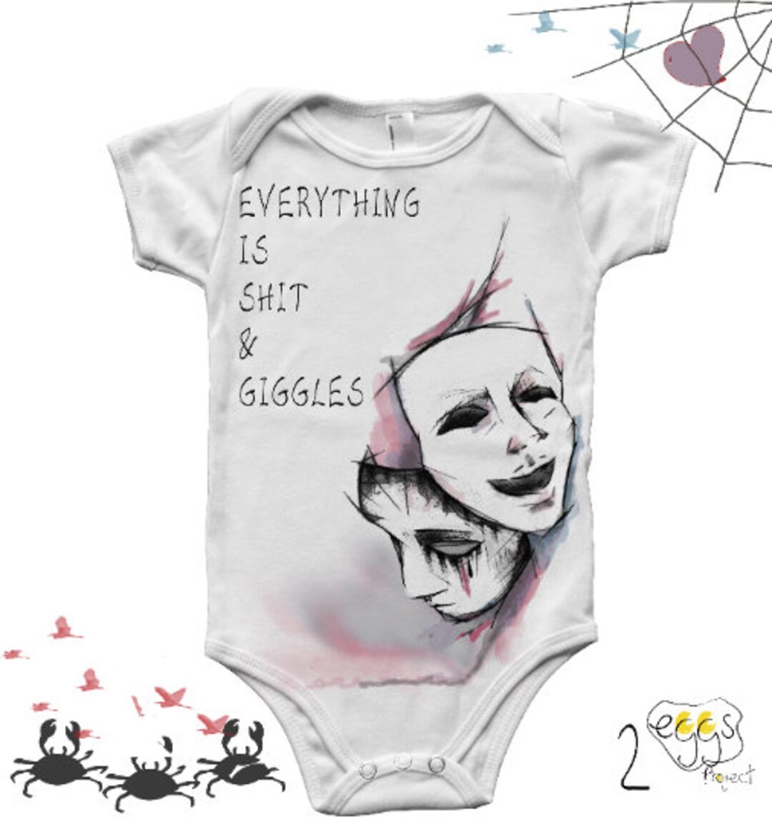 Goth Baby Costume Newborn Boy Coming Home Outfit With Quote everything ...