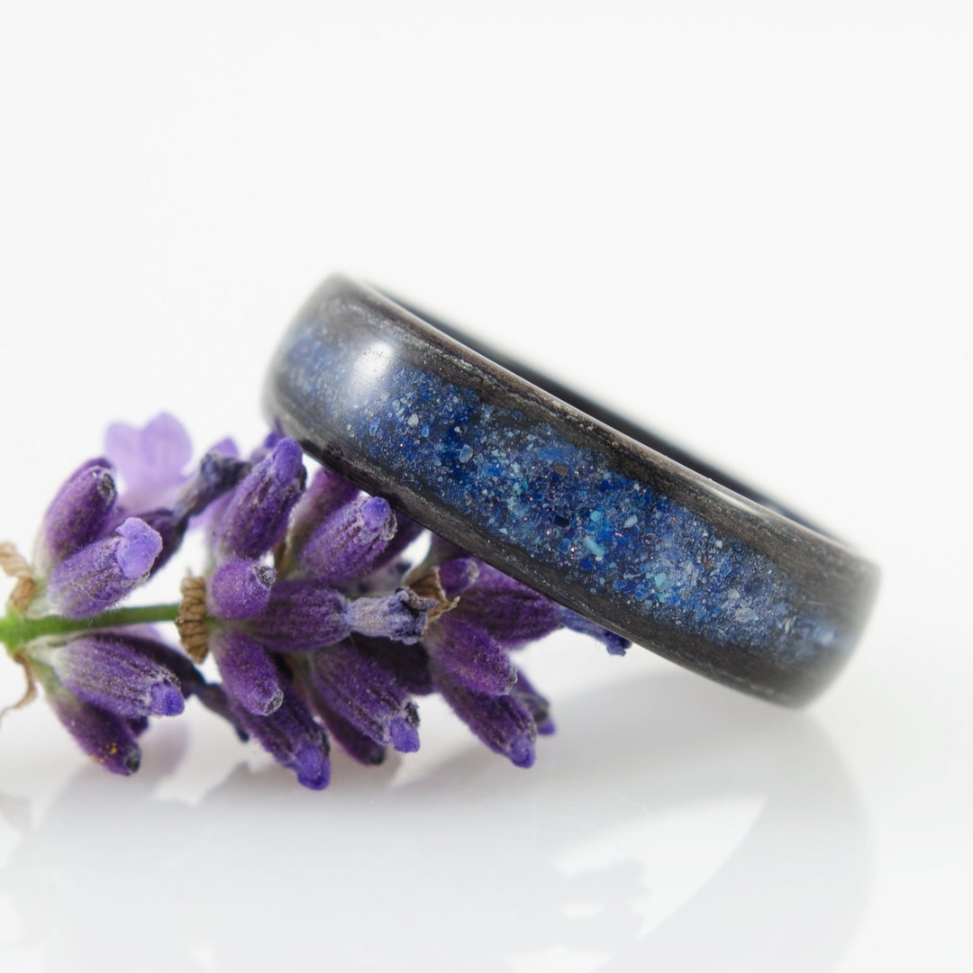 Black Oak Night Sky Wooden Ring Bentwood Ring Gift - Etsy