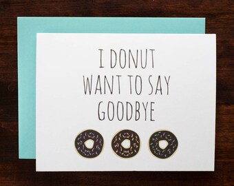Funny Goodbye Card Sarcastic Goodbye Card Funny Retirement