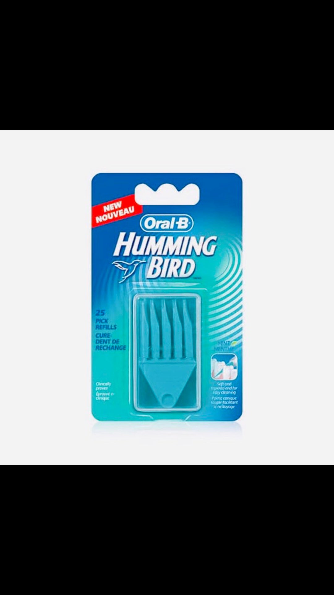 Oral-b Hummingbird Pick Refills With Portable Compact Design 50 Count ...