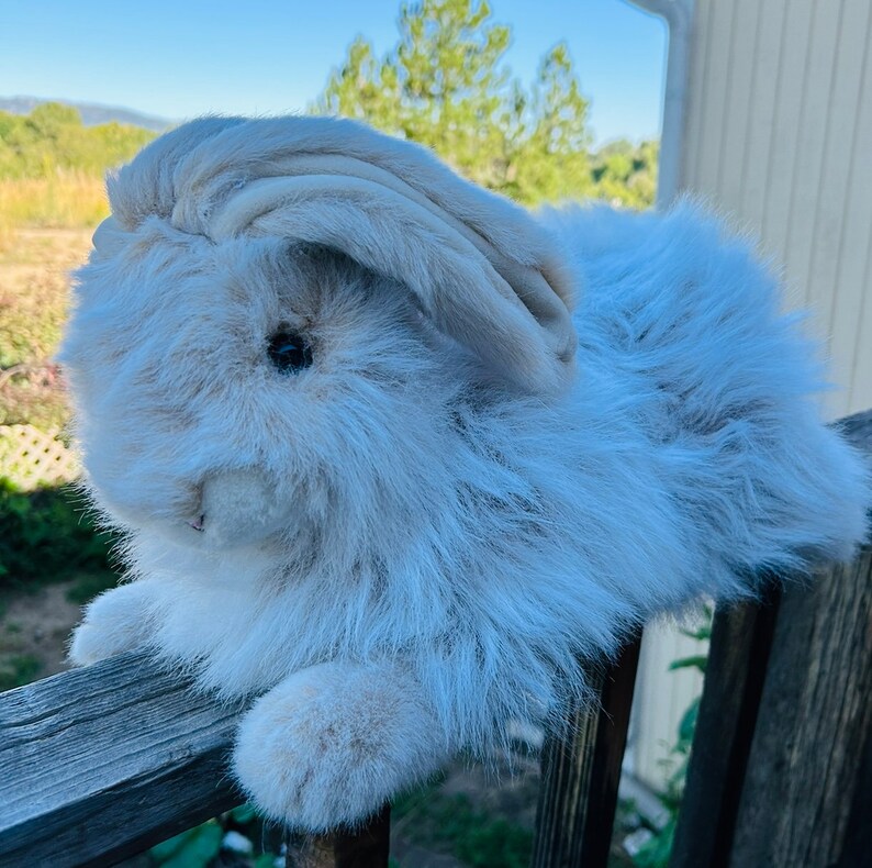 Large Angela Rabbit Plush Vintage Stunning - Etsy