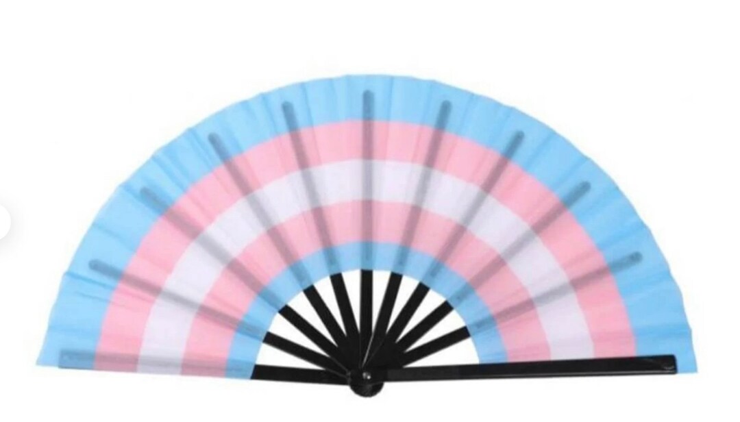 Trans Pride Clack Fan Handmade by the LGBT Community - Etsy