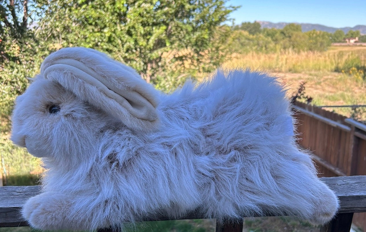 Large Angela Rabbit Plush Vintage Stunning - Etsy