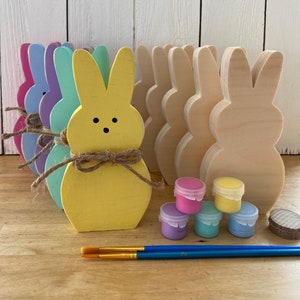 Easter Handmade Wooden Craft Kit for Kids, Easter Decor, Wood Hand Cut ...