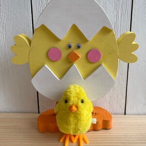 Handmade Wooden Easter Craft Kit for Kids, Chick Painting Activity ...
