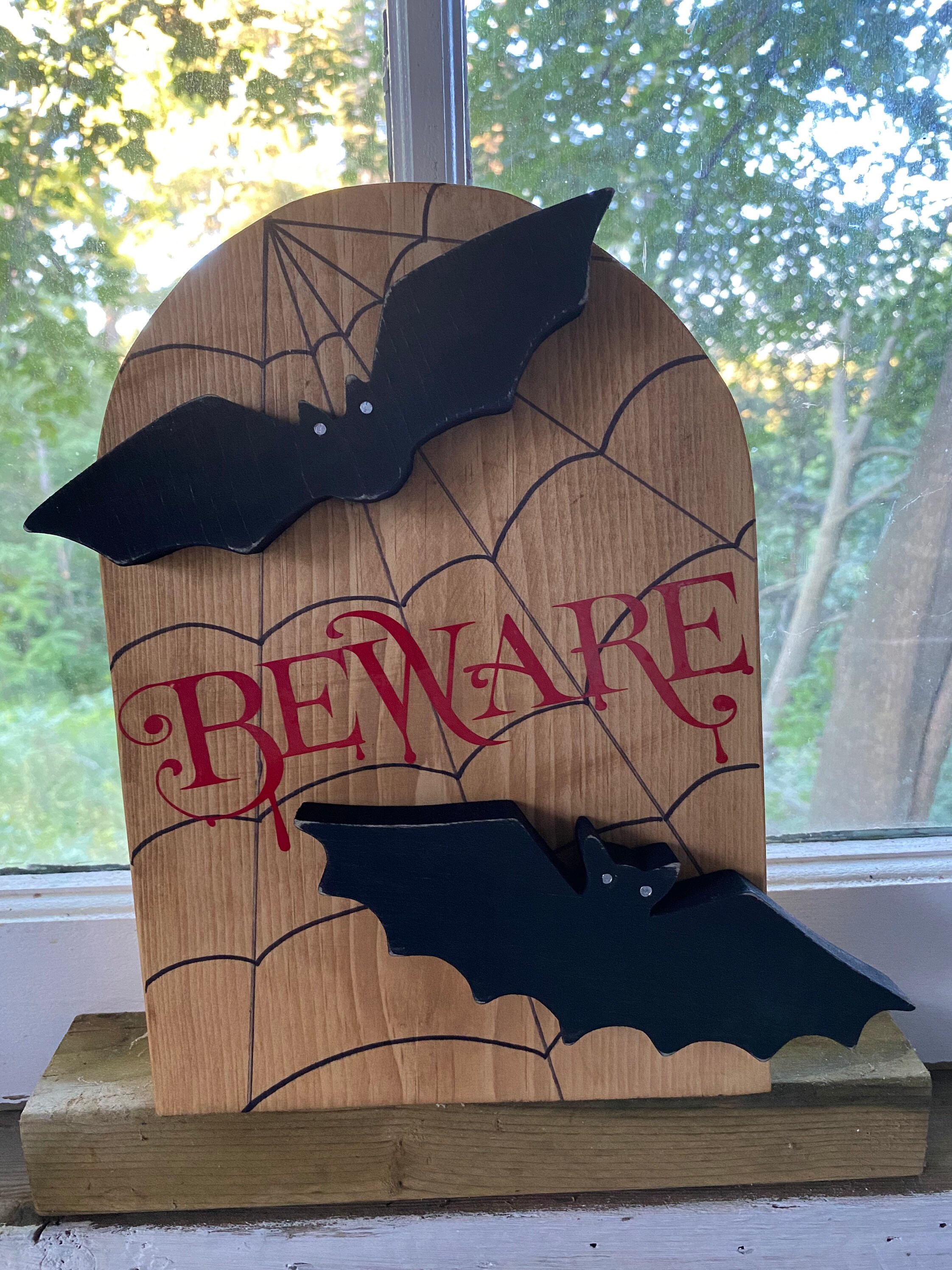 Halloween Bat Sign Decoration Halloween Decor Bats Fall Door - Etsy UK