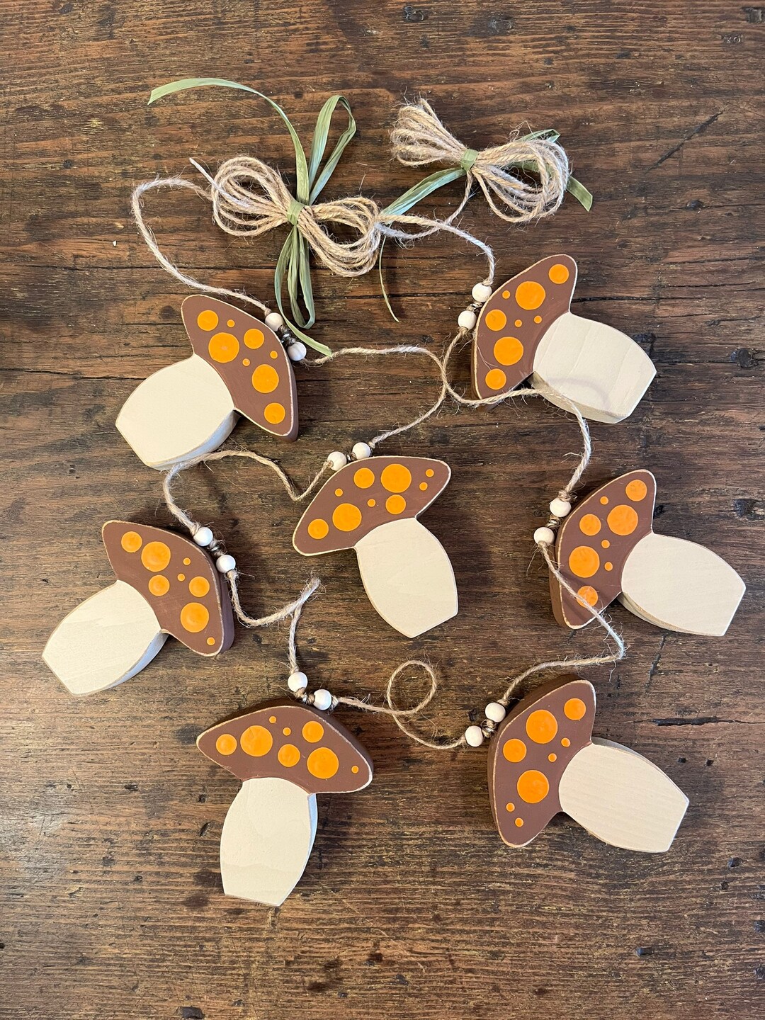 Fall Toadstool Garland, Woodland Bunting, Toadstool Bunting, Autumn ...