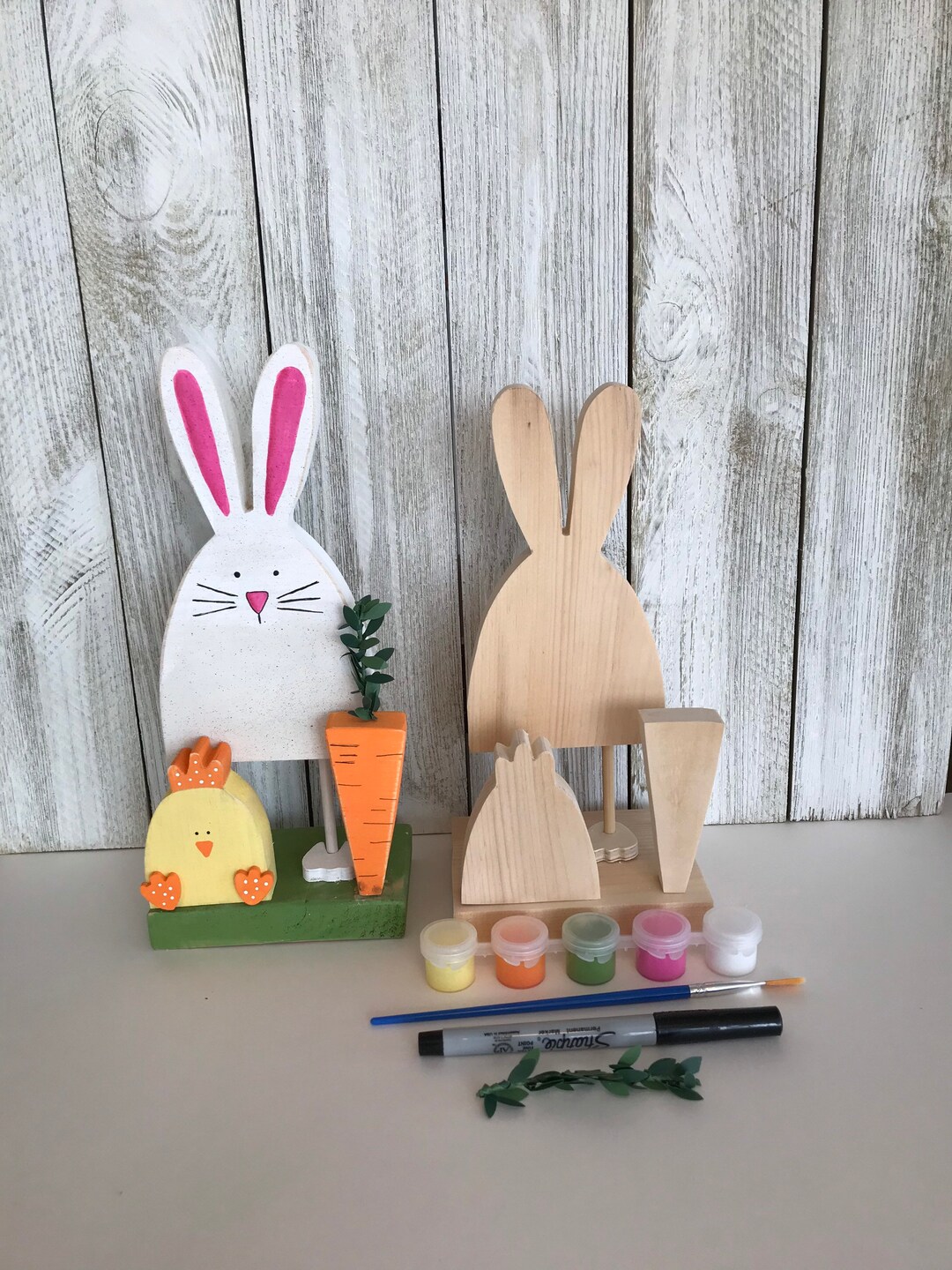 Easter Decor, Easter Bunny Craft Kit, Kids Easter Paint Kit, Farmhouse ...