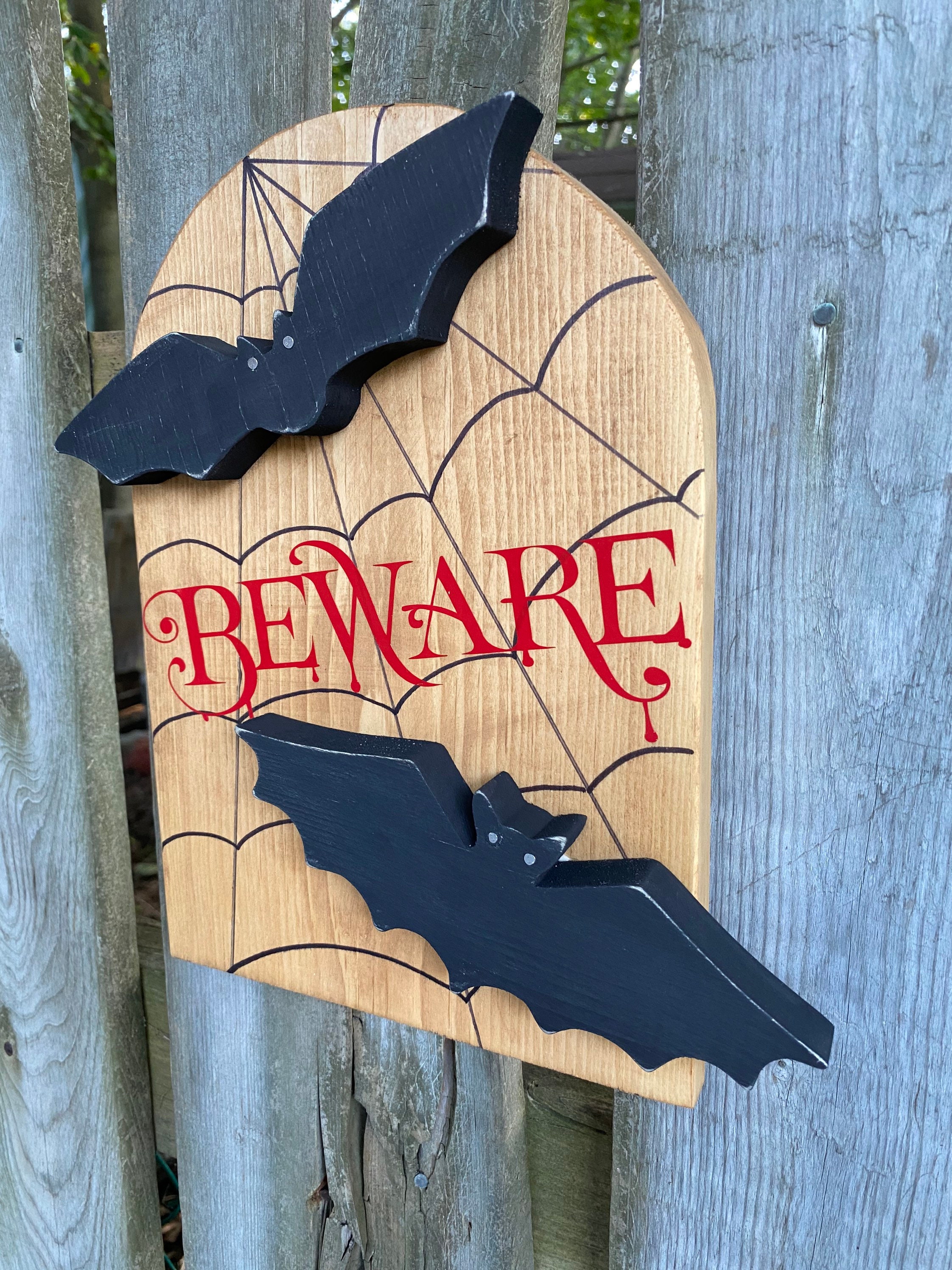 Halloween Bat Sign Decoration Halloween Decor Bats Fall Door - Etsy UK