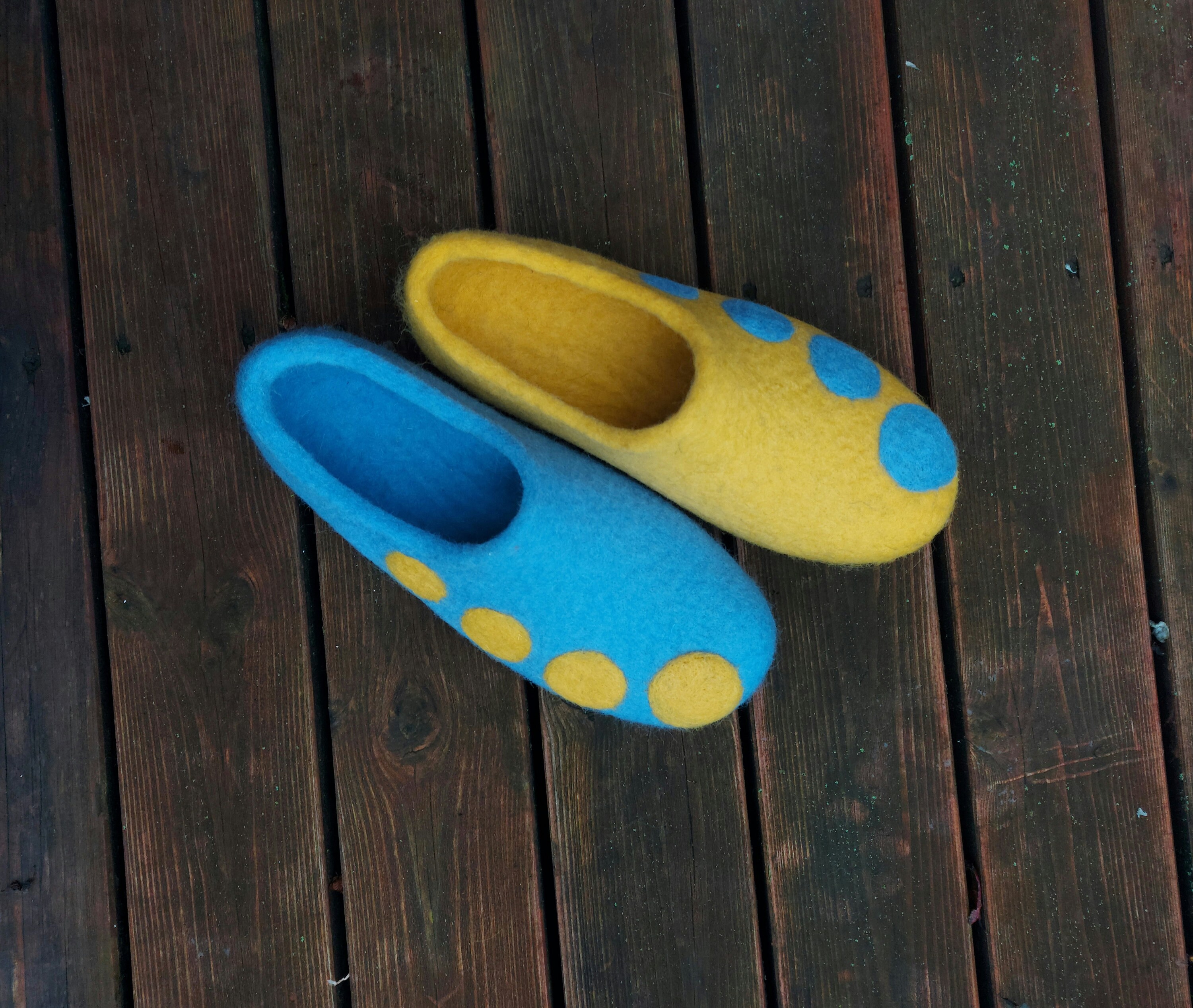 Crazy Wool Slippers Felt Slippers Felted Wool Slippers Felted Women ...