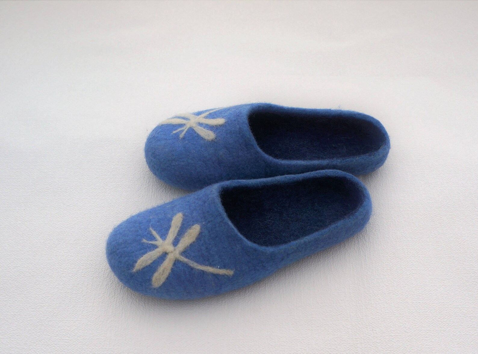 Blue Clogs Felt Slippers Women Felted Clogs Women Slippers | Etsy