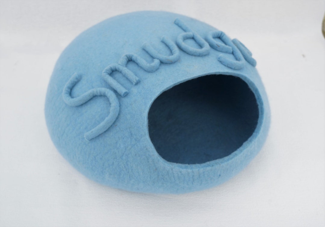 Light Blue Cat Bed Cat Cave Personalized Pet Bed Pet Furniture - Etsy