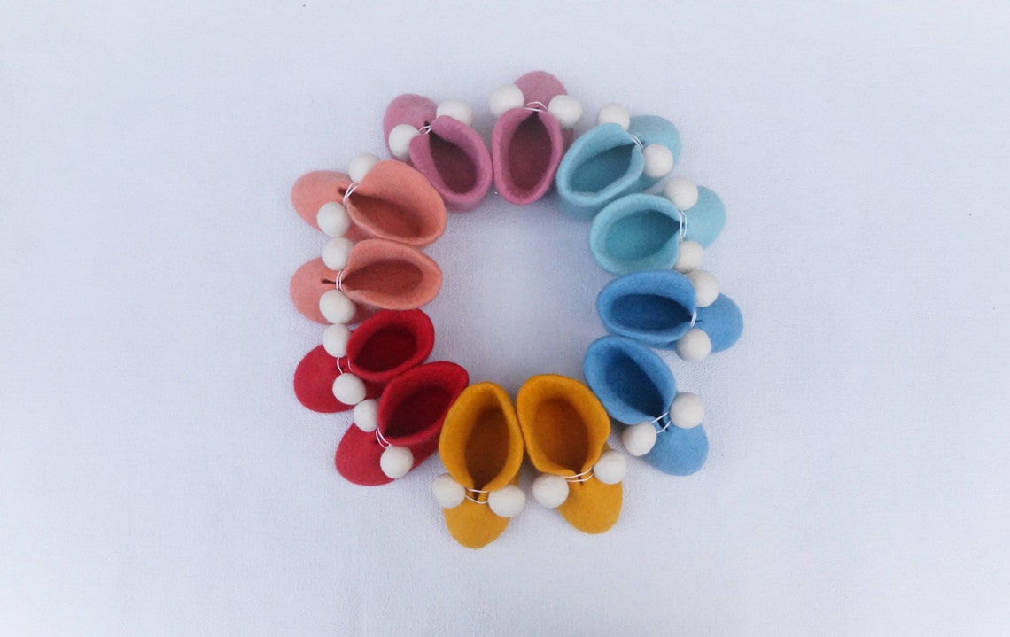 Baby Felt Shoes Felted Shoes Baby Gifts Baby Newborn Booties - Etsy