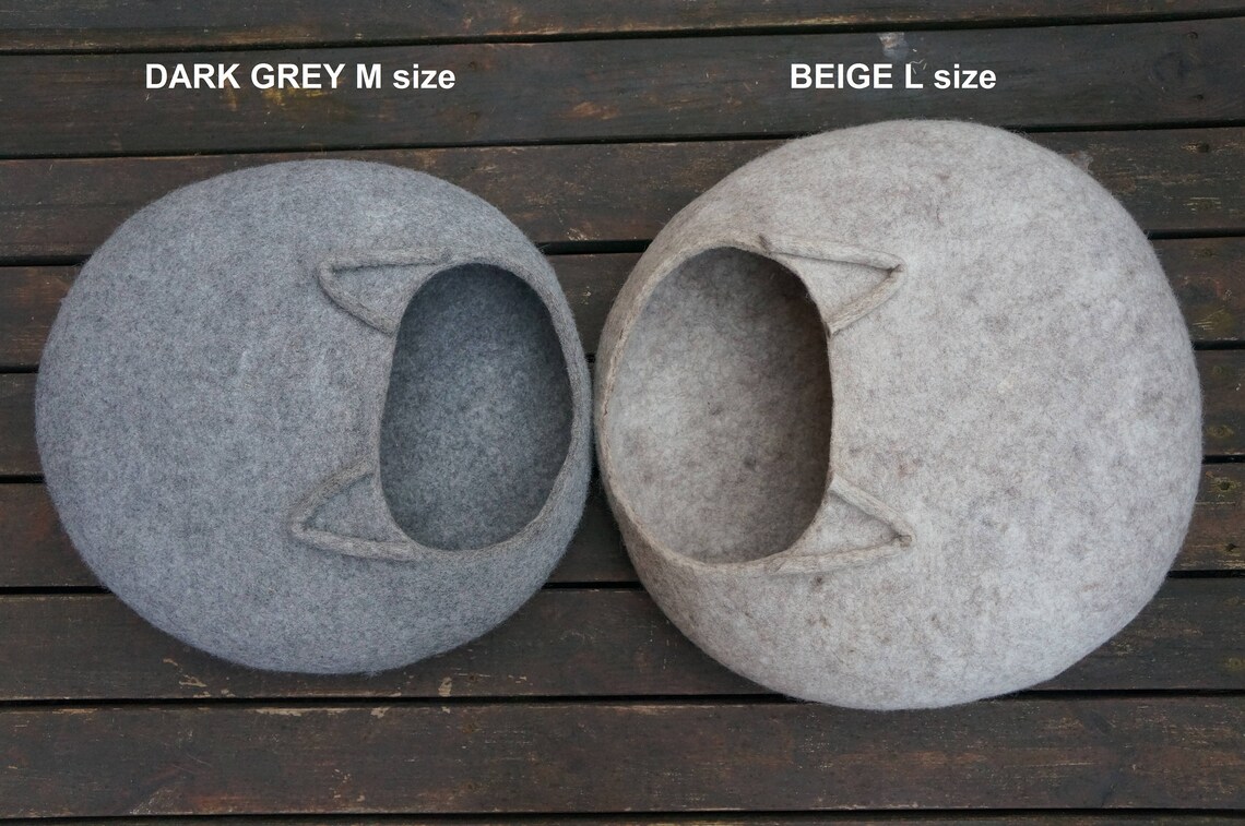 Cat Cave Grey Cat Bed Pet Bed Cat Furniture Pet Supplies Free | Etsy