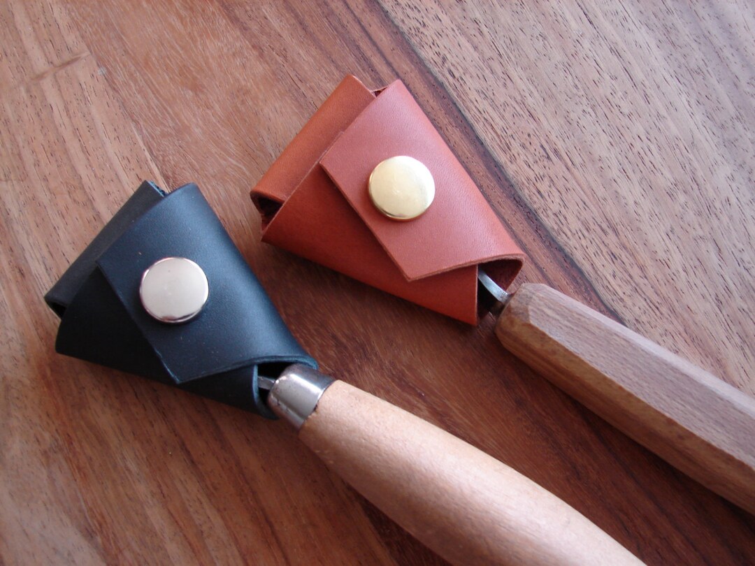 Leather Spoon Knife Sheath - Crook Cover, Custom Colours - Etsy
