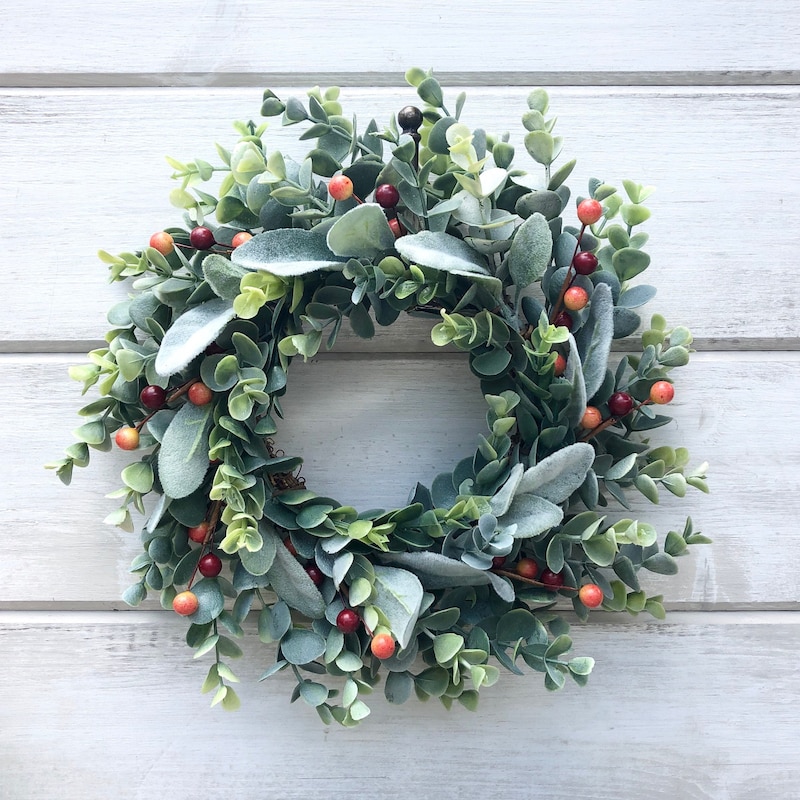 Small Fall Wreath for Cabinet - Etsy