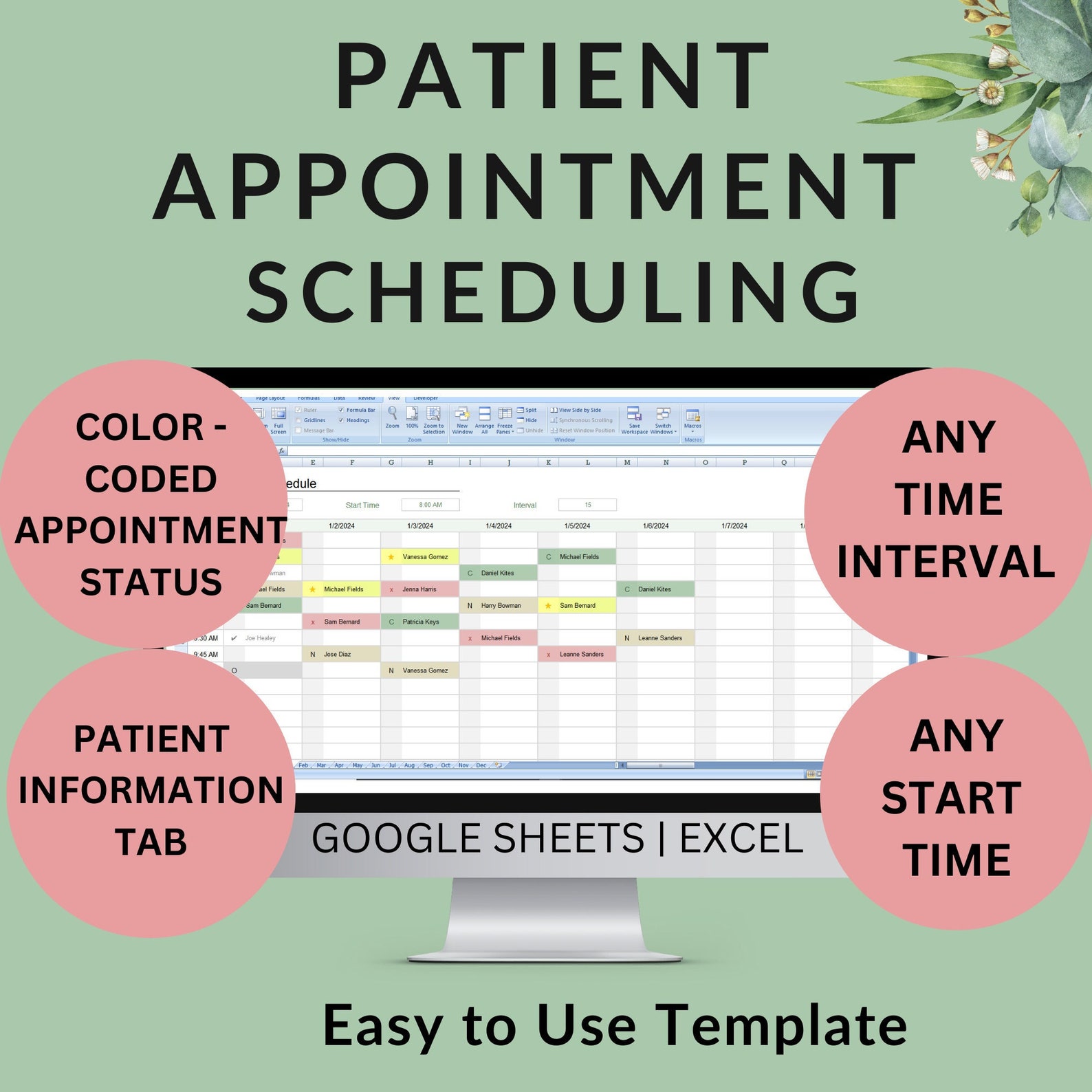 Patient Appointment Scheduling Template Clinic Medical Office - Any ... Patient Appointment Scheduling Template Clinic Medical Office - Any ...