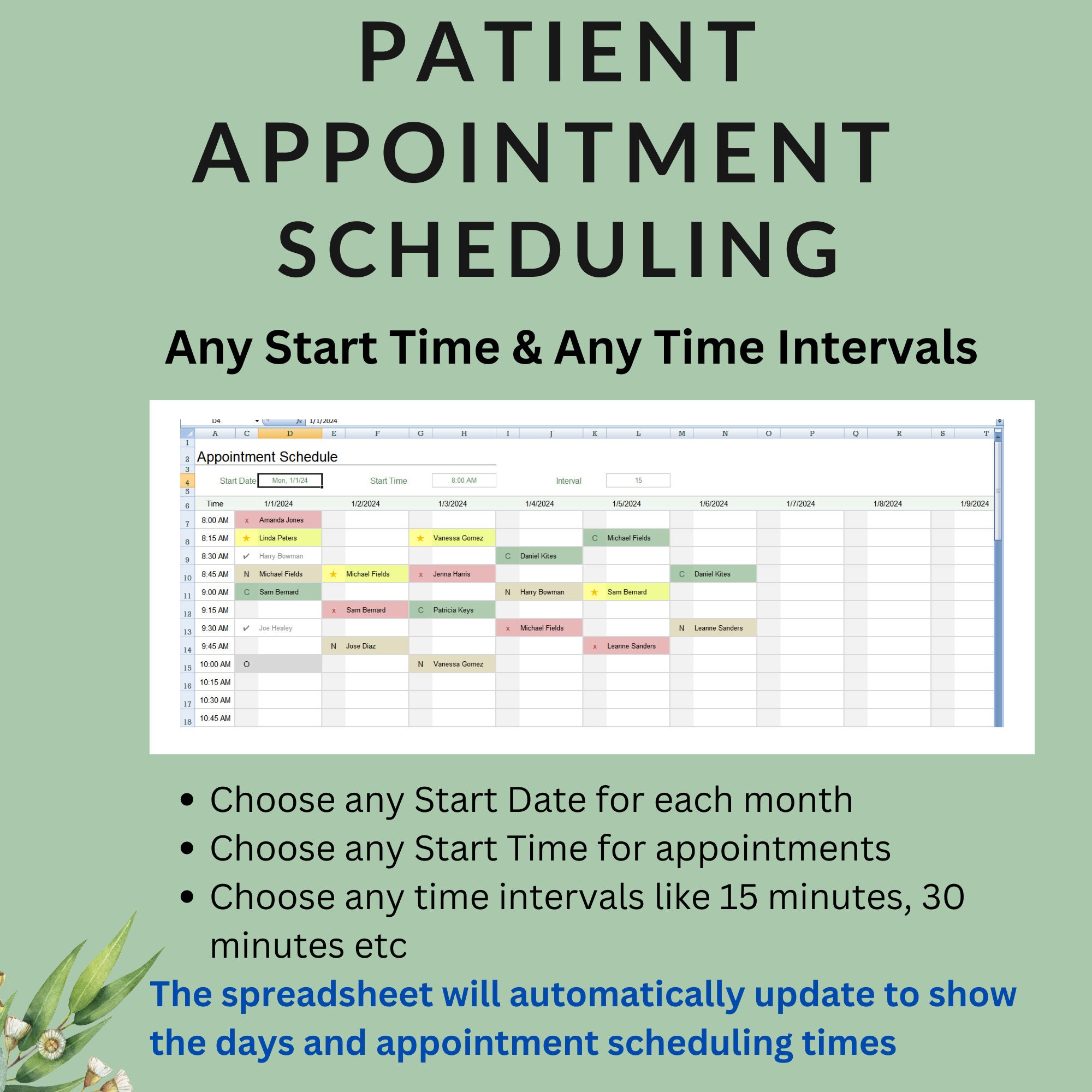 Patient Appointment Scheduling Template Clinic Medical Office - Any ... Patient Appointment Scheduling Template Clinic Medical Office - Any ...
