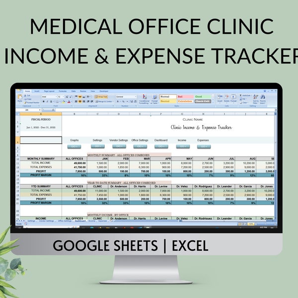 Medical Expense Tracking Spreadsheet - Etsy