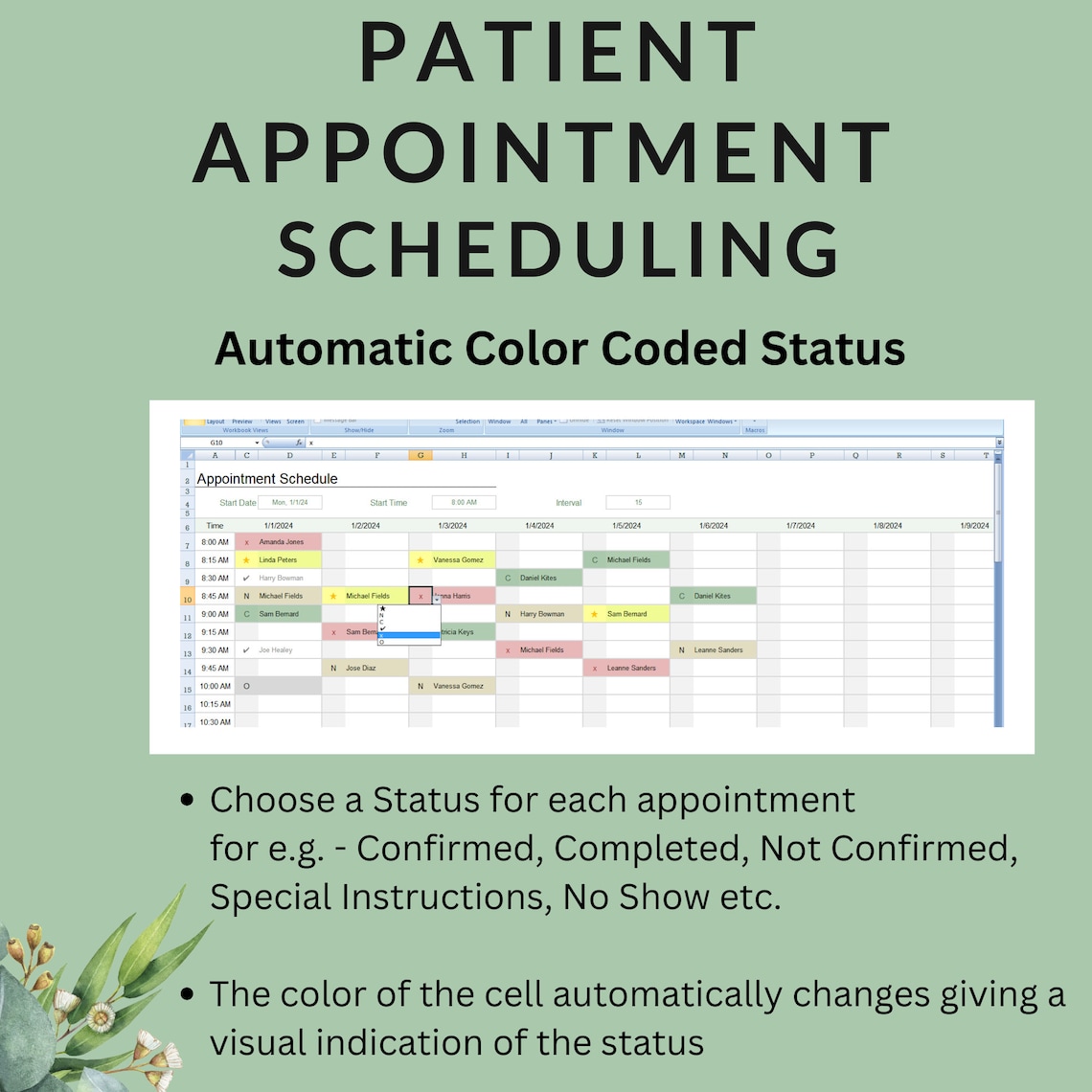 Patient Appointment Scheduling Template Clinic Medical Office - Any ...